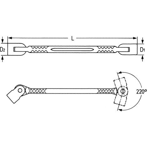 CLE A DOU. ARTICULEES 493 10X11MM CP
