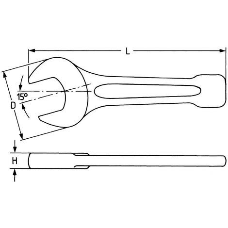 CLE A FOURCHE A FRAPPER 810 36MM L