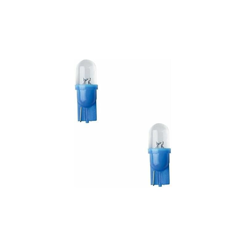 2x ampoule LED 12V 5W T10 W2,1x9,5D bleu voiture moto éclairage universel lumière