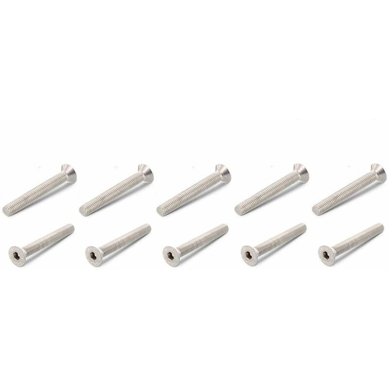 10x Vis tête plate fraisée six pans creux allen DIN 7991 ISO 10642 en ...