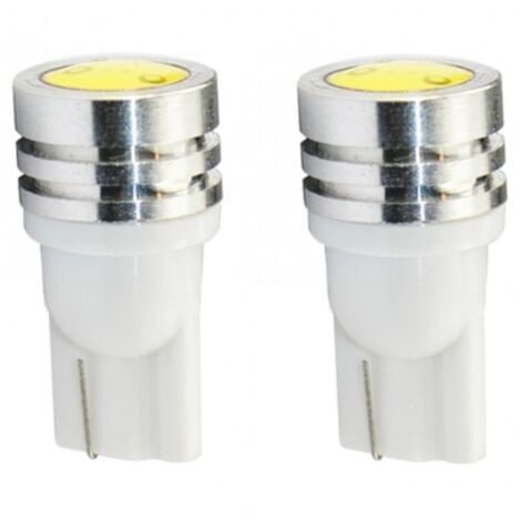 2x Ampoule LED 12V 5W T10 blanc W2,1x9,5D Moto Voiture Tracteur Remorque Universel