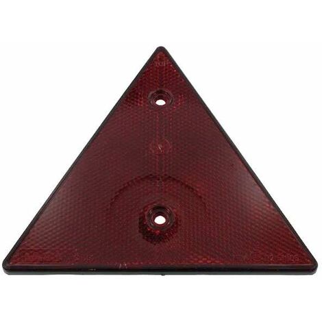 Catadioptre triangle rouge à visser 155 x 137mm réflecteur remorque ...