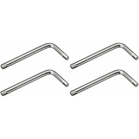 4x clé allen 6mm en forme de L longueur 90mm acier meuble clef 6 pans ...