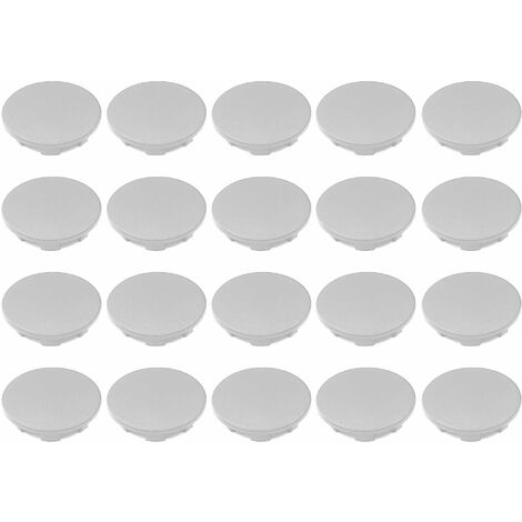 20x cache trou bouchon plastique 14mm gris protection trou meuble mur ...