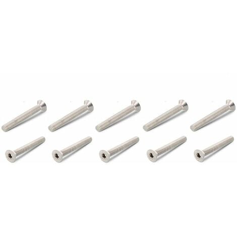 10x Vis tête plate fraisée six pans creux allen DIN 7991 ISO 10642 en ...