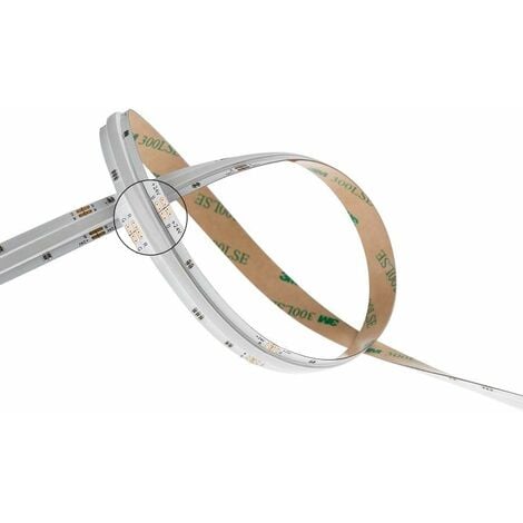 Ruban LED dimmable COB RGB haute luminosité 24V 15W/m 840LED/m effet ...