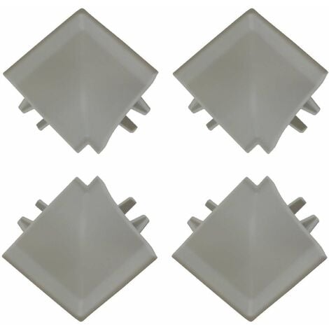 4x Connecteur angle intérieur rentrant jonction d'angle 90° pour profil ...