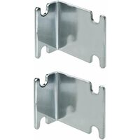 2x équerre de fixation assemblage paroi 45 x 41 x 24 mm acier ferrure ...