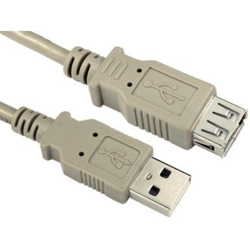 Câble USB RS PRO, USB A vers USB A, 1m, Beige ( Prix pour Paquet de 10 )