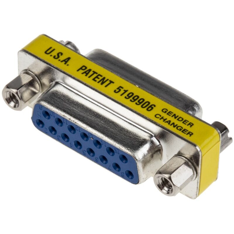 Adaptateur Sub-D 15 Femelle vers Sub-D 15 Femelle RS PRO ( Prix pour 1 )