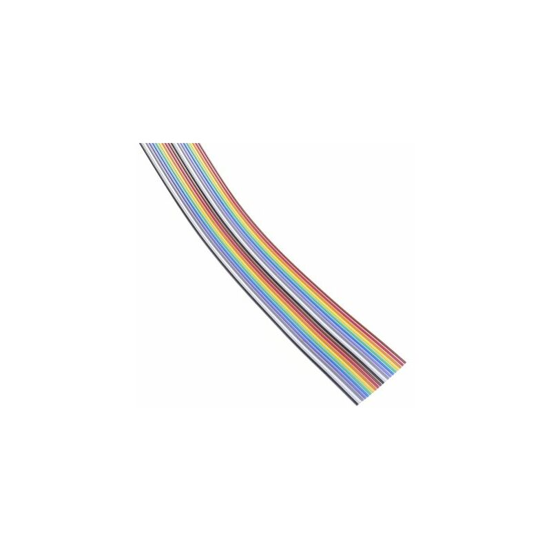 Câbles en nappe 3M 3302 20 voies, pas de 1.27mm 28 AWG, Multicolore ...