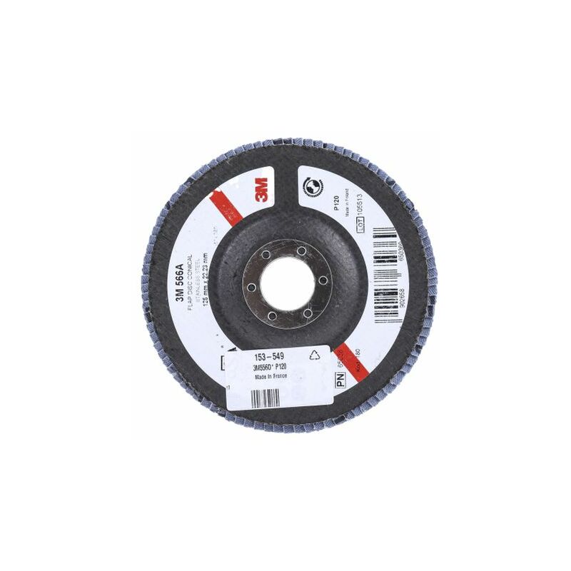 Disque abrasif 3M PN65026 566A, P120, Ø 125mm ( Prix pour 1 )