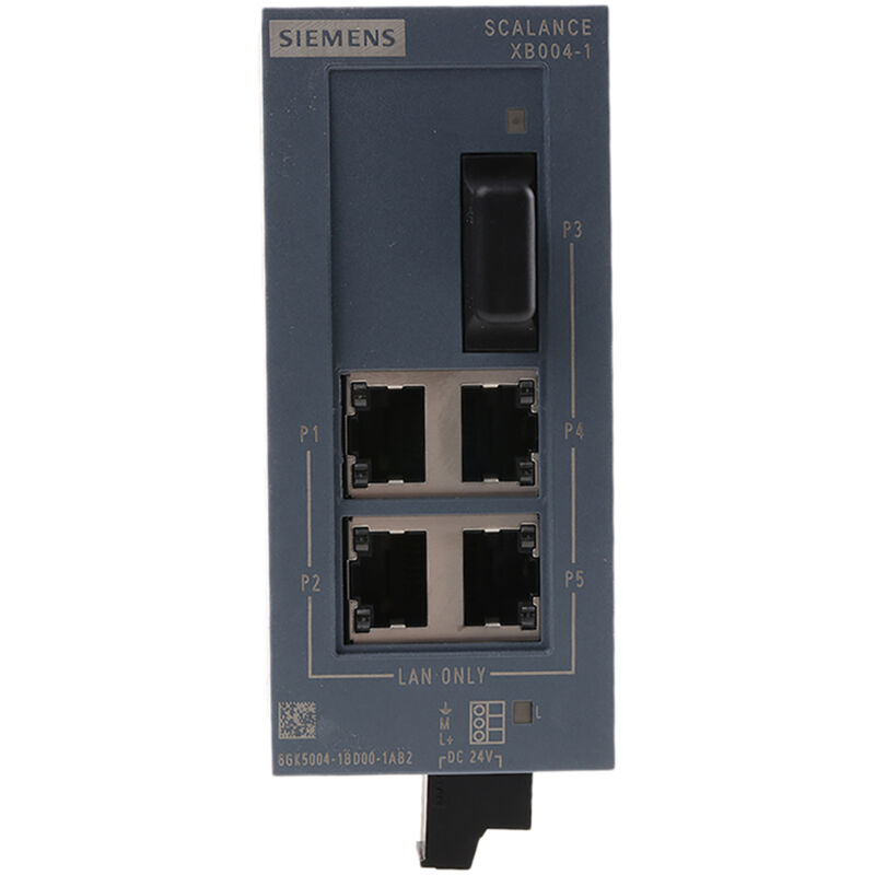 Switch Ethernet Siemens SCALANCE 4 Ports RJ45, 100Mbit/s, montage Rail ...