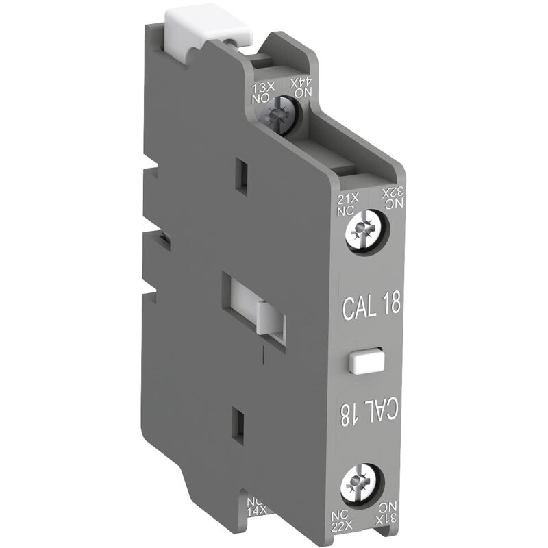 Bloc de contact auxiliaire ABB CAL18 CAL18 2 contacts 1 N/F + 1 N/O à vis ( Prix pour 1 )