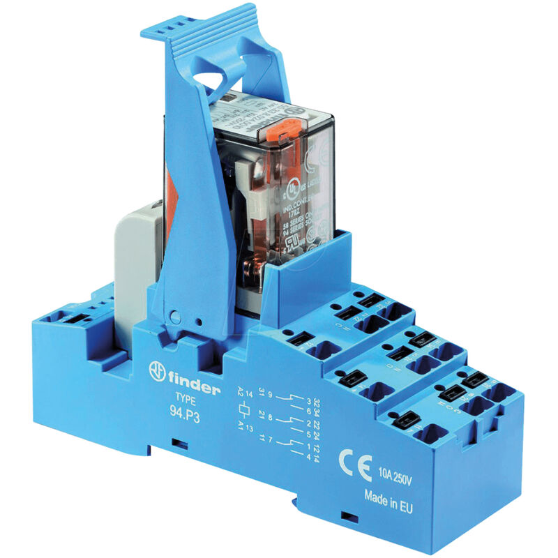 Relais d'interface 24V c.c., 3 RT, montage Rail DIN, série , 58 Series ...