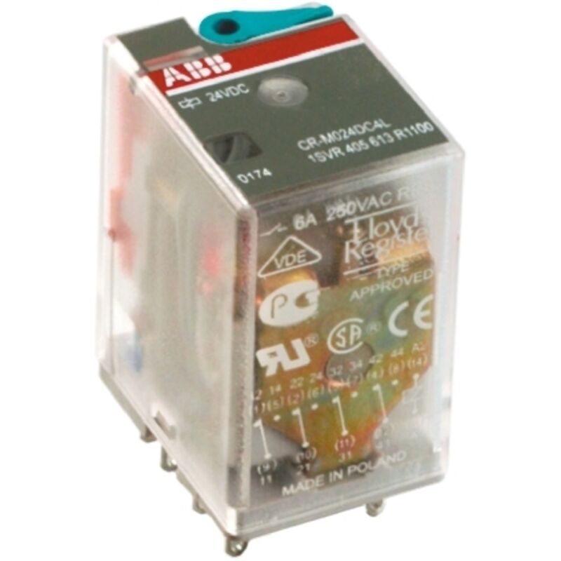 Relais de puissance ABB CR-M, 1 RT, bobine 230V c.a. Enfichable ( Prix ...