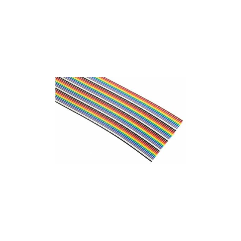 Câbles en nappe 3M 3302 40 voies, pas de 1.27mm 28 AWG, Multicolore ...