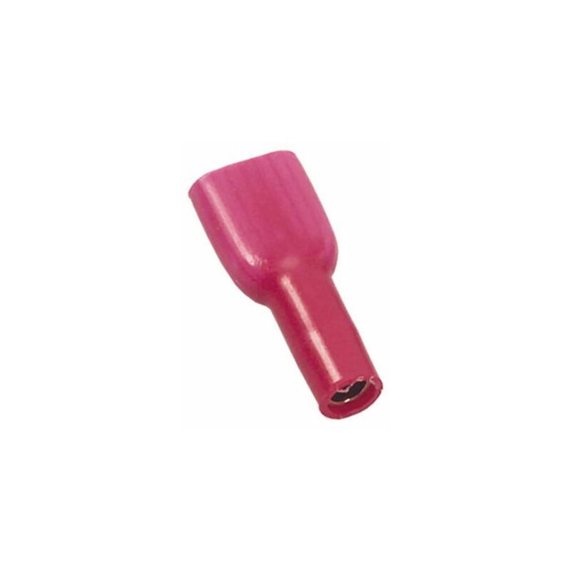 Cosse faston MECATRACTION, C100SQAP6,35, Isolé, Rouge, série : S