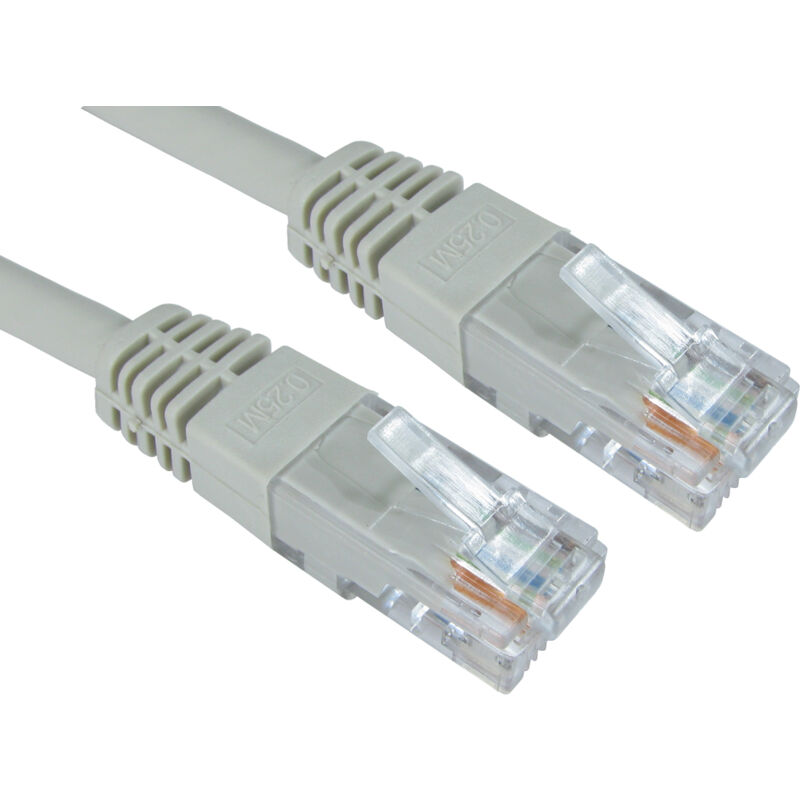 Câble Ethernet catégorie 6 UTP RS PRO, Gris, 500mm PVC Avec connecteur ...