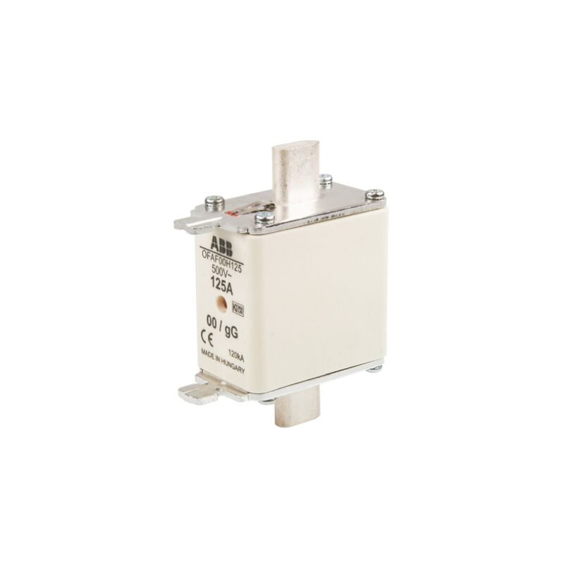 Fusible BS88 à pattes centrées 125A ABB NH00 500V, gG ( Prix pour 1 )