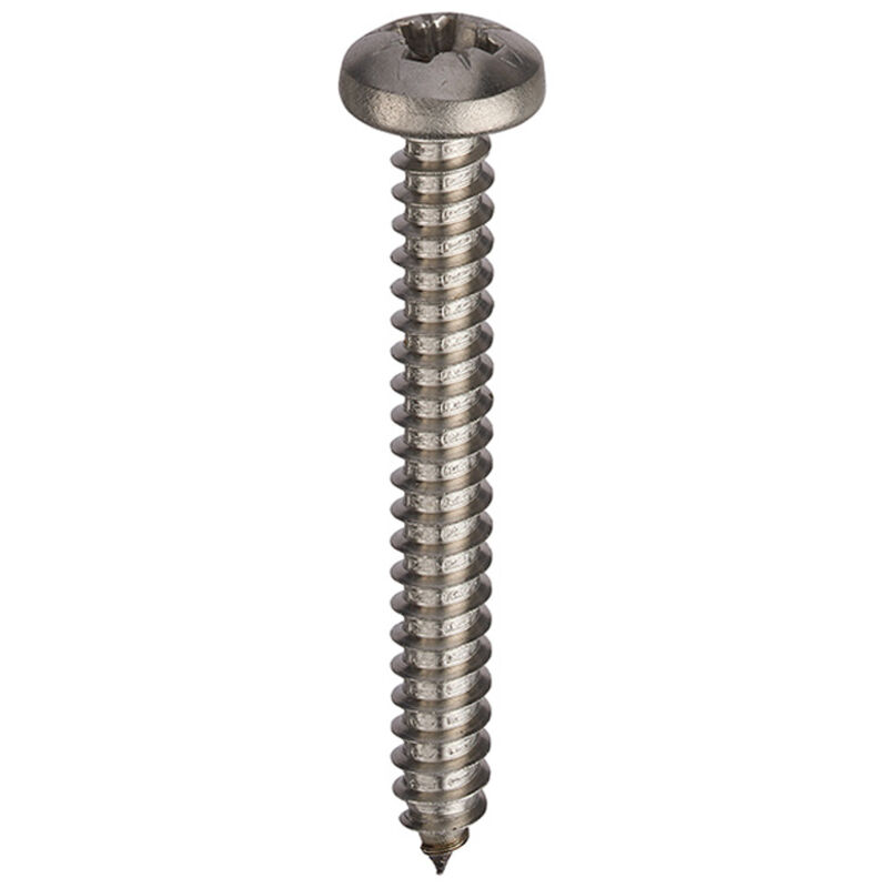 Vis autotaraudeuse RS PRO, 6 x 8mm, en Acier inoxydable A2/304 ( Prix pour Boîte de 100 )