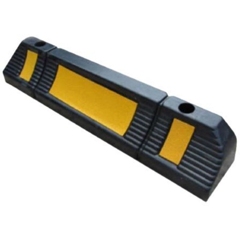 Butoir de protection RS PRO, Noir/Jaune, longueur 595mm en Caoutchouc ...