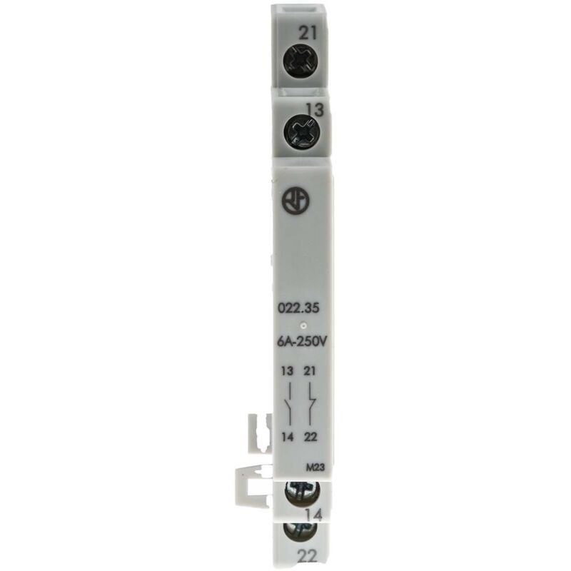 Contact auxiliaire Finder 1 contact 1 N/F + 1 N/O Montage rail DIN 22 ...