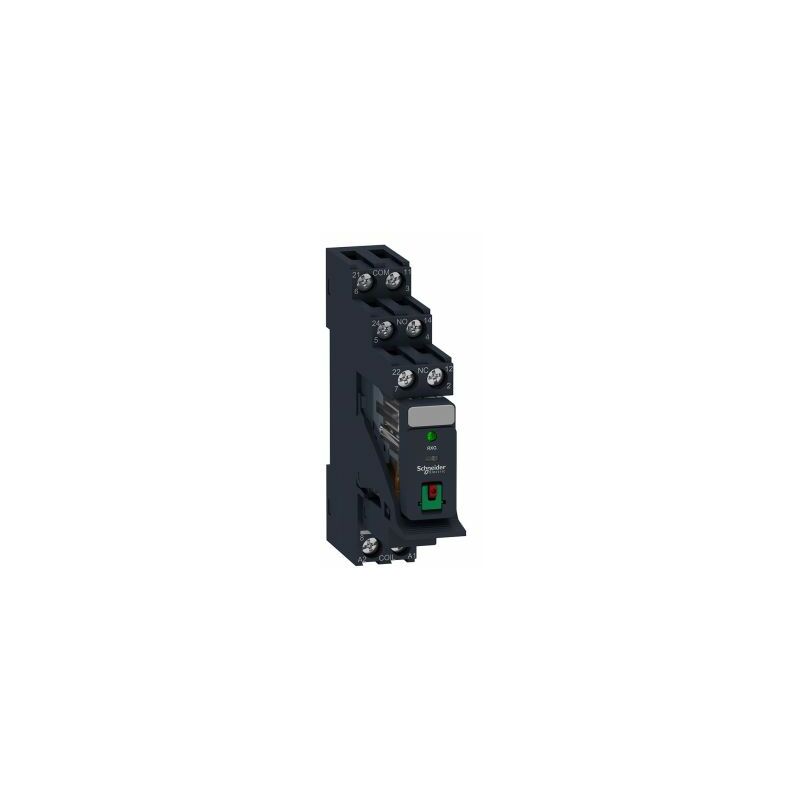 Relais d'interface 24V c.c., 2 RT, montage Rail DIN, série RXG ( Prix ...