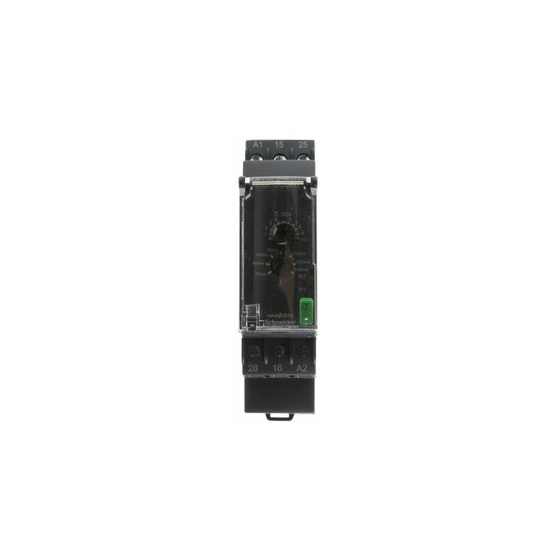 Relais temporisé Schneider Electric RE22 R2, 380 415V c.a., Rail DIN, 2 ...
