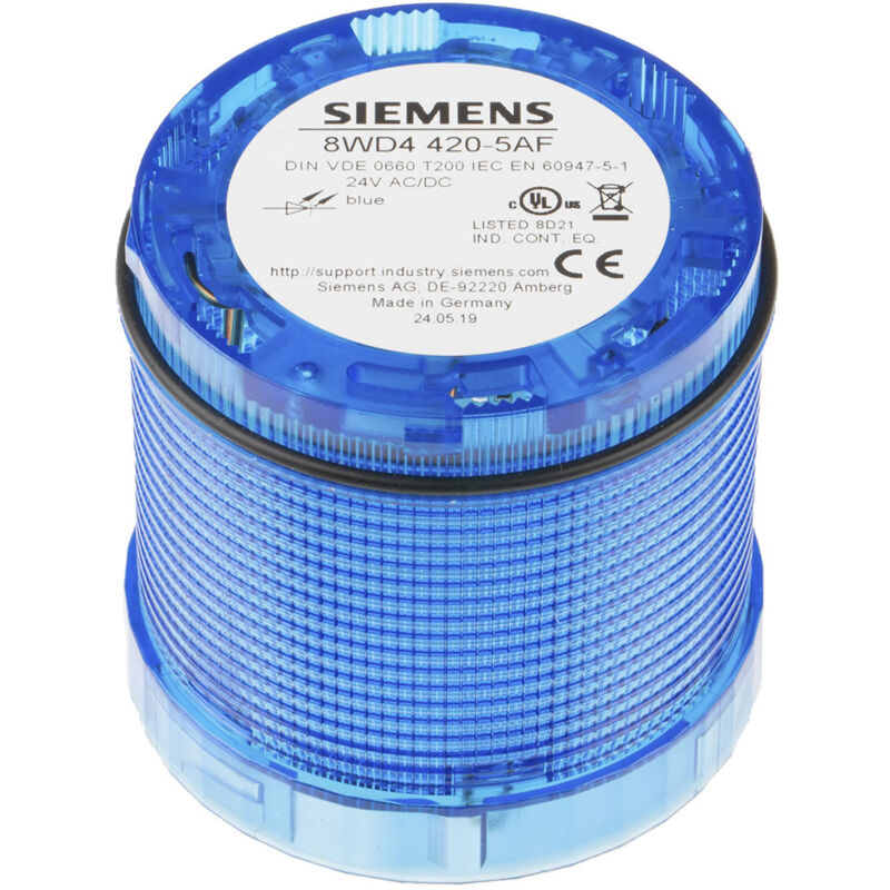 Flash Siemens, série Sirius, Bleu , 24 V (c.a./c.c.) ( Prix pour 1 )