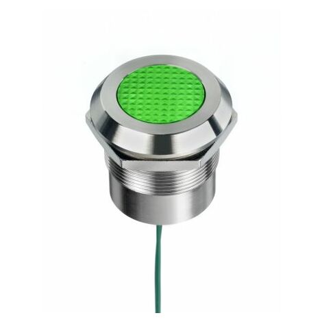 Voyant LED lumineux Vert RS PRO, dia. 25mm, 12 24V c.a. / V c.c ...