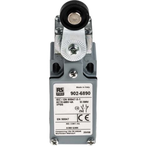 Interrupteur de fin de course RS PRO, Levier à galet, NO/NF, 10A, 400V ...