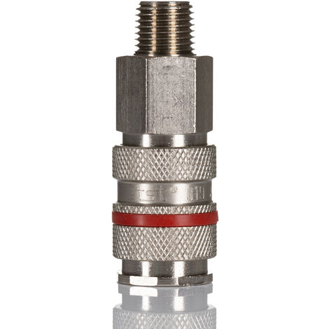 Raccord rapide pneumatique RS PRO, Filetage vers Mâle R 1/4 Mâle 1 ...