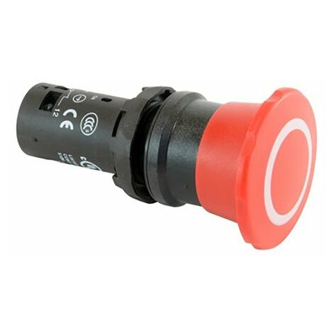 Bouton d'arrêt d'urgence ABB 1SFA, Montage panneau, dia. 22.5mm ( Prix pour 1 )