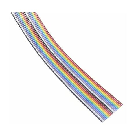 Câbles en nappe 3M 3302 20 voies, pas de 1.27mm 28 AWG, Multicolore ...