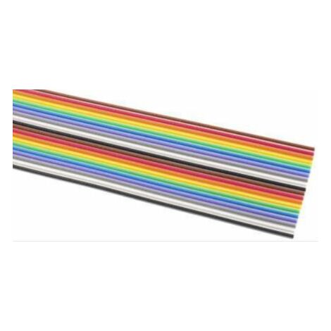 Câbles en nappe 3M 3302 34 voies, pas de 1.27mm 28 AWG, Multicolore ...