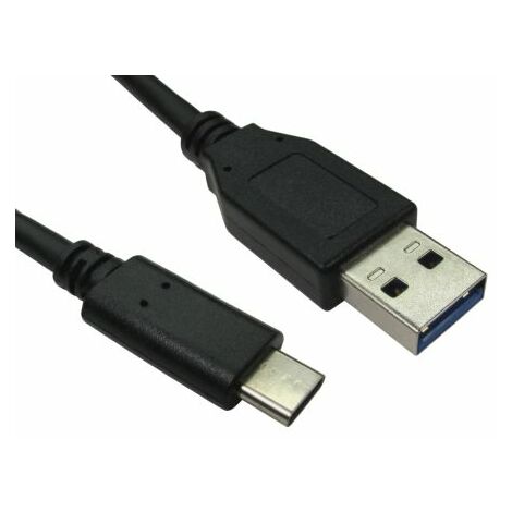 Câble USB RS PRO, USB A vers USB C, 0.5m, Noir ( Prix pour Boîte de 5 )