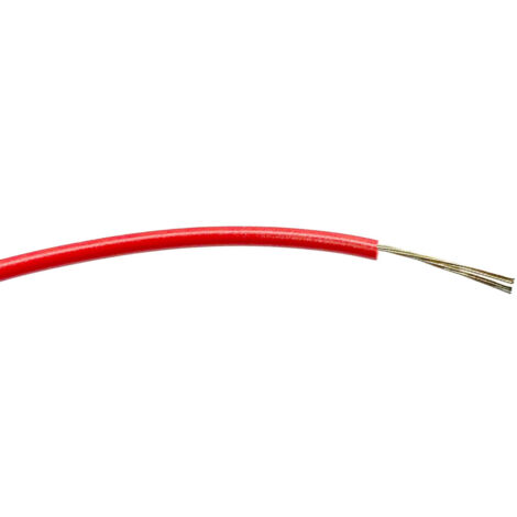 Fils de câblage RS PRO, 0,22mm², Rouge, 100m, 1 000 V c.a. ( Prix pour Bobine de 100 Mètres )