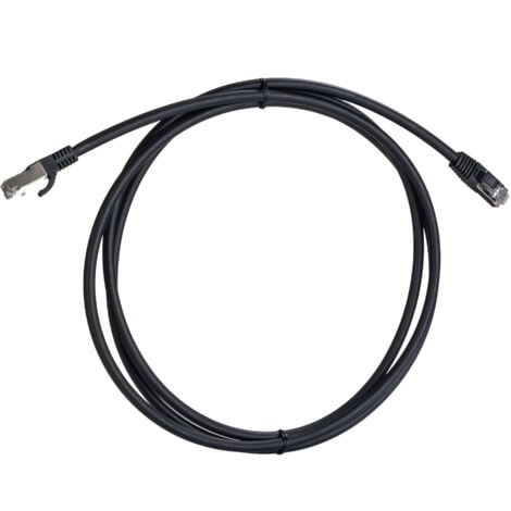 Câble cat 8 catégorie 8 S/FTP RS PRO, Noir, 2m LSZH Avec connecteur Droit LSZH ( Prix pour 1 )