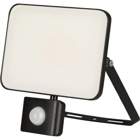 Projecteur à LED RS PRO, 50 W, IP65, 120 lm, 4000K, avec détecteur, 1 ...