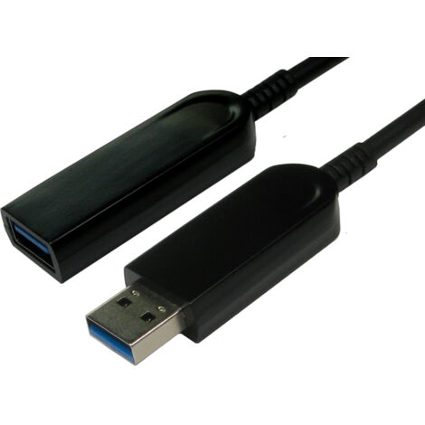Rallonge USB RS PRO USB A vers USB A, 20m, Noir ( Prix pour 1 )