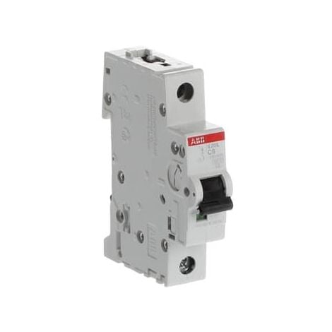 Disjoncteur ABB S201L 1P, 6A, pouvoir de coupure 6 kA ( Prix pour 1 )