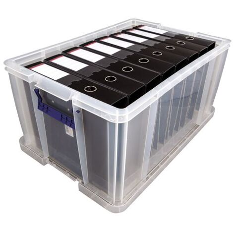 Boite de rangement Transparent Verrouillable 70L, 32cm x 66cm x 45cm ( Prix pour 1 )