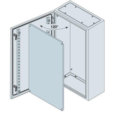 Coffret mural ABB SR2 Monobloc en Acier Gris dim. ext. 400 x 600 x 200mm, IP65 ( Prix pour 1 )