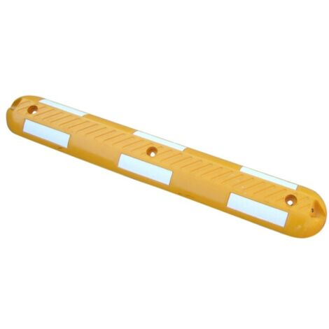 Butoir de protection RS PRO, Blanc/jaune, longueur 1000mm en Caoutchouc ...