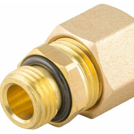 Adaptateur RS PRO Femelle métrique M14 BSP 3/8" mâle en Laiton, Droit ( Prix pour Paquet de 10 )