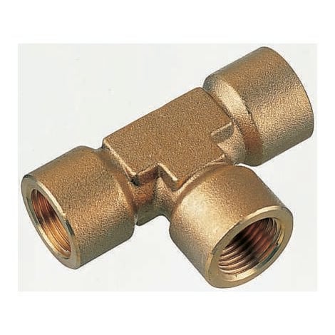 Raccord en T Laiton Legris BSPP Femelle 3/4pouce - Femelle 3/4pouce ( Prix pour Paquet de 2 )