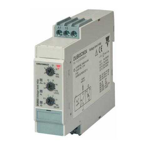 Relais de contrôle de tension Carlo Gavazzi série DUB03, , 1 RT ( Prix pour 1 )