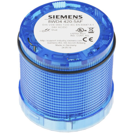 Flash Siemens, série Sirius, Bleu , 24 V (c.a./c.c.) ( Prix pour 1 )