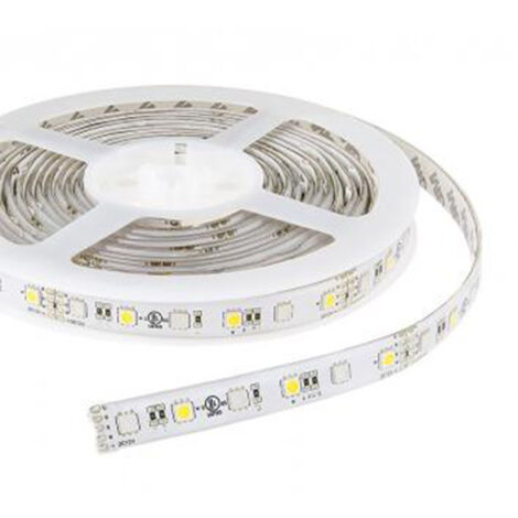Striscia Led Luce 24V Strip Luminosa Bianca 10m Adesiva Tagliabile